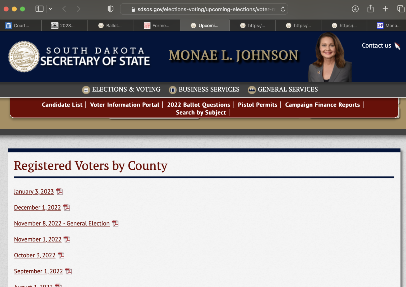 SOS Monae Johnson Presents December Voter Counts as Updated January ...
