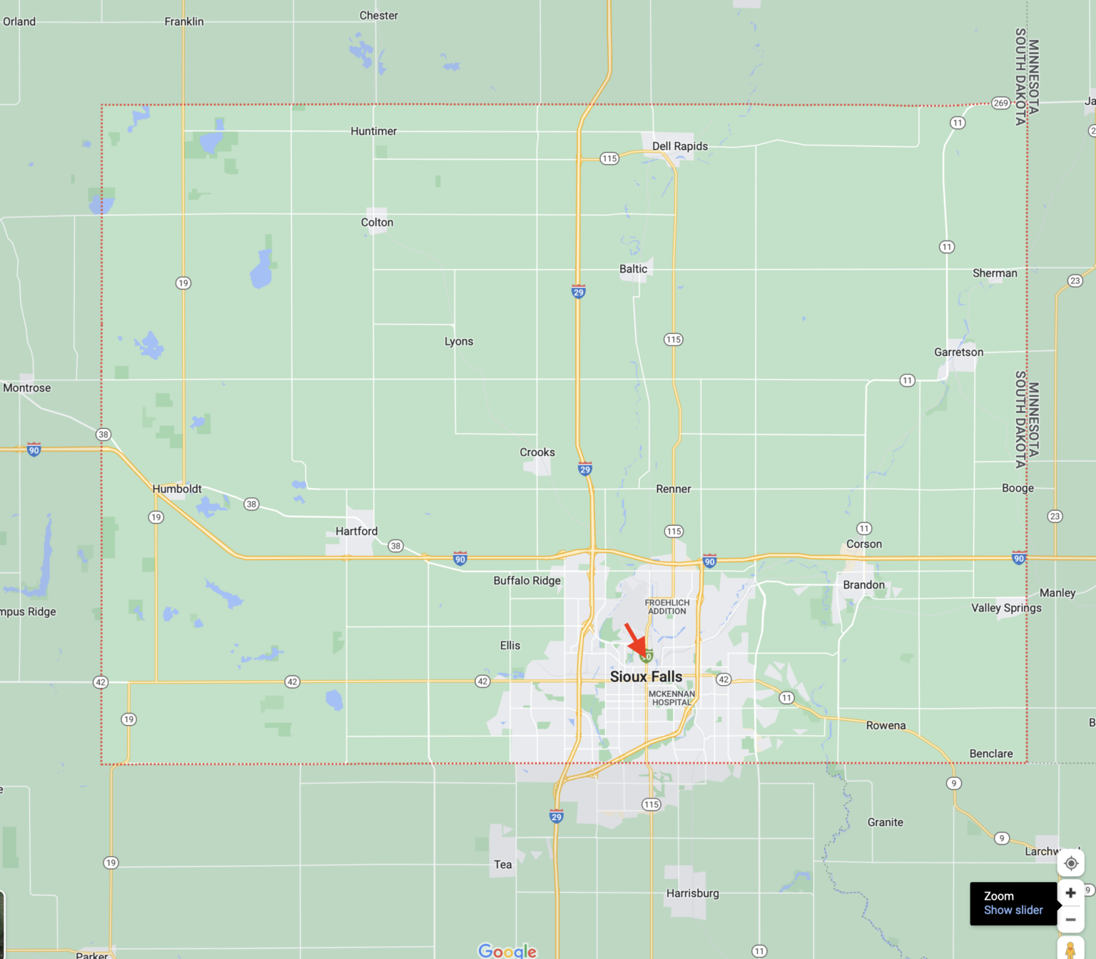 SD Population Center Circling Gann Valley – Dakota Free Press